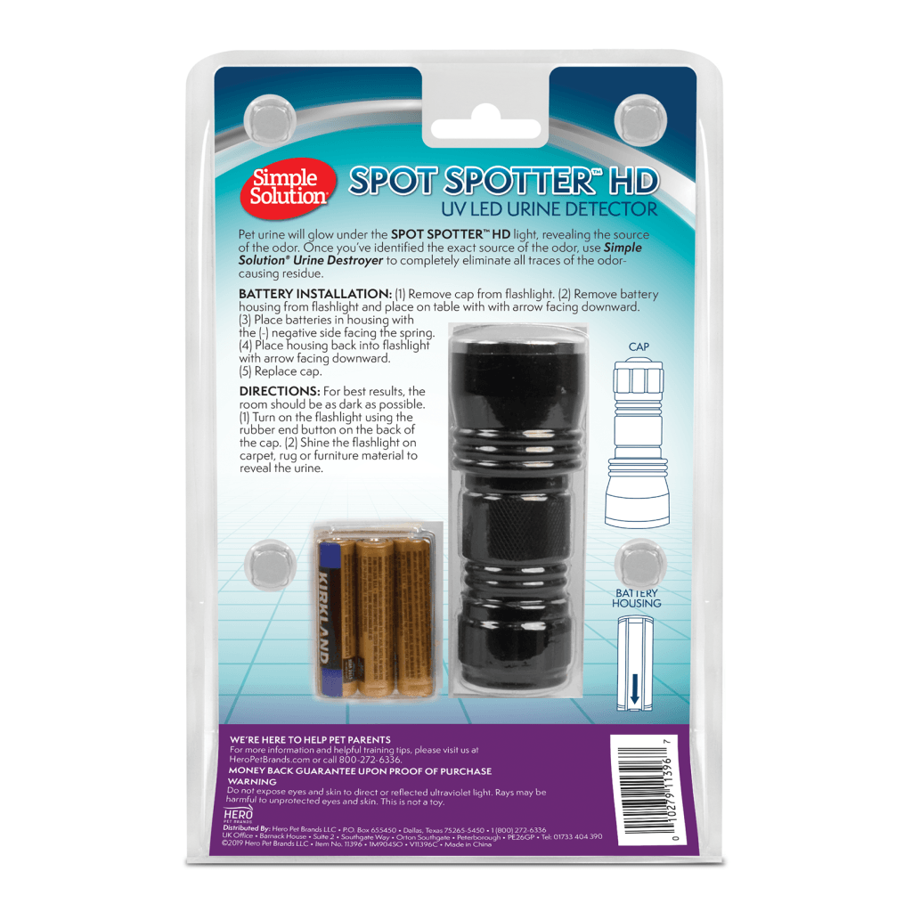 Simple Solution Spot Spotter UV Pet Urine Detector - Smart Pet Kuwait