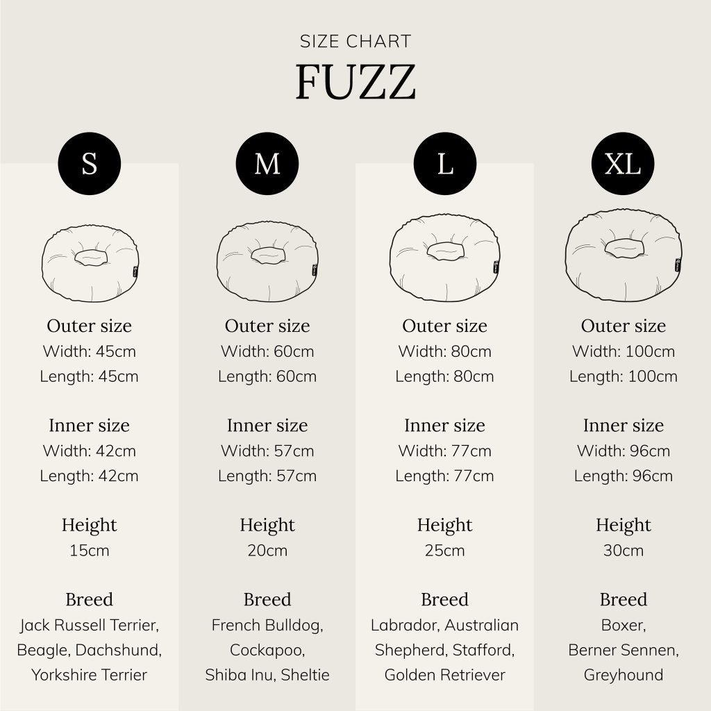 District 70 FUZZ Fluffy Donut Bed, Sand - Smart Pet Kuwait