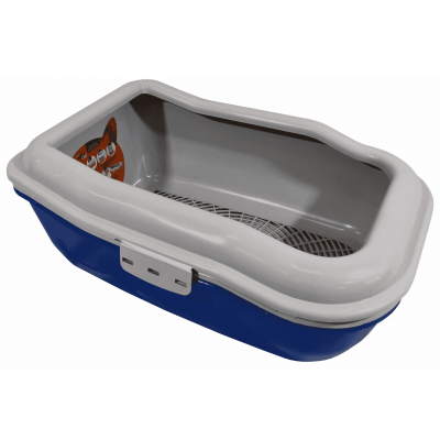 Durapets Cat Hygienic Litter Tray - Blue - Smart Pet Kuwait